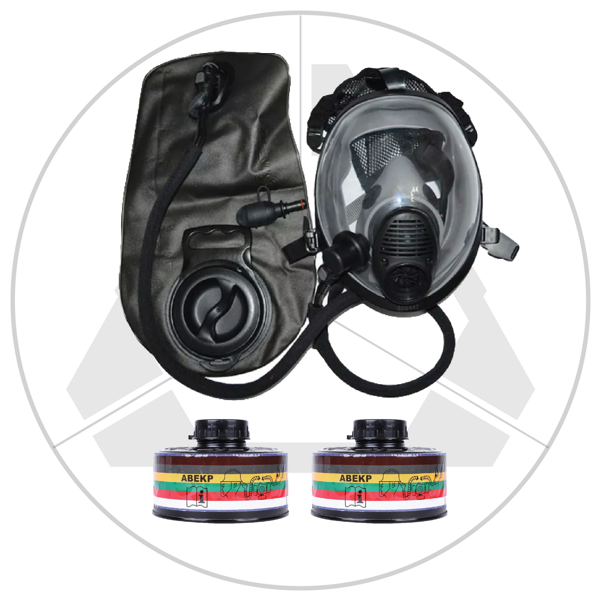 Full Face Gas Mask with Water Bladder & Filter – iTACTICALi